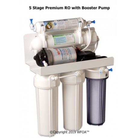 Reverse Osmosis with Booster Pump, 5 Stage RO System